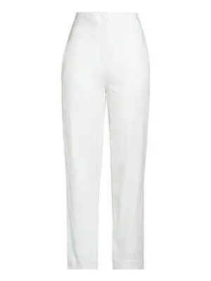 Emporio Armani Tapered Viscose-blend Pants - White