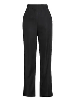 LIU •JO Wide-leg Viscose-polyester Pants - Black