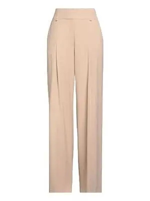 CARACTÈRE Wide-leg Twill Pants - Beige