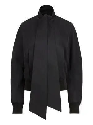 NINA RICCI Tie-Neck Bomber Jacket
