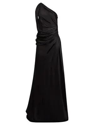 Nina Ricci Asymmetric Maxi Dress - Black