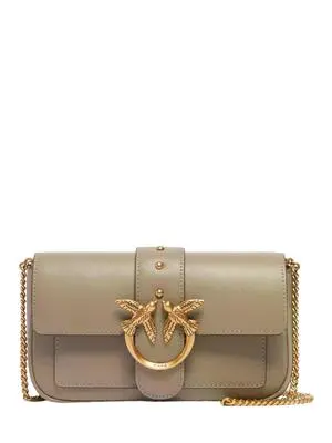 PINKO Leather Mini Bag With Love Birds Buckle