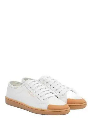 Saint Laurent Gym Leather Sneakers - White