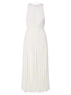 Alaïa Gathered Jersey Maxi Dress - White