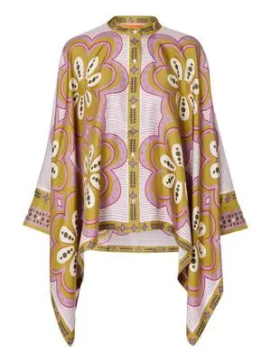 La DoubleJ Foulard Printed Silk Twill Shirt - Multicoloured