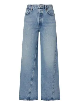 AGOLDE Twist Low-rise Wide-leg Jeans - Blue