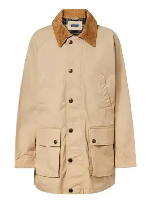 Polo Ralph Lauren Corduroy-trimmed Cotton Field Jacket - Beige