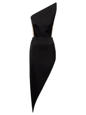 David Koma Asymmetric Minidress - Black