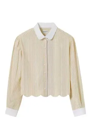 Claudie Pierlot Striped Shirt - Yellow