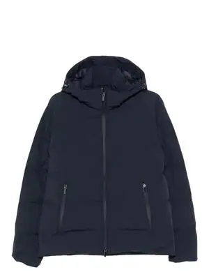 Paul & Shark Typhoon Hooded Quilted Jacket - Blue
