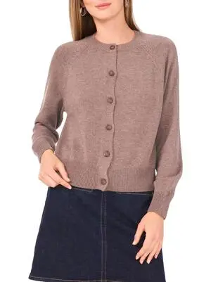 Vince Camuto Raglan Sleeve Cardigan - Rich Taupe