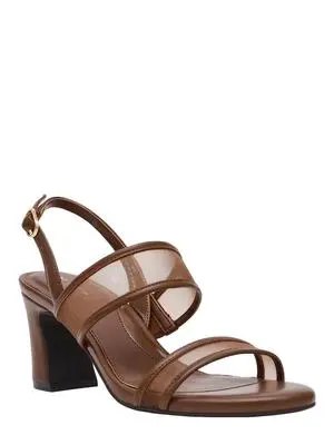 Anne Klein Slingback Sandal - Chocolate Mesh