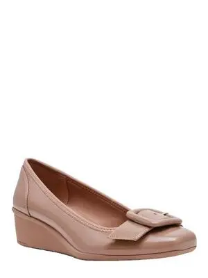 Anne Klein Wyatt Wedge Pump - Beige