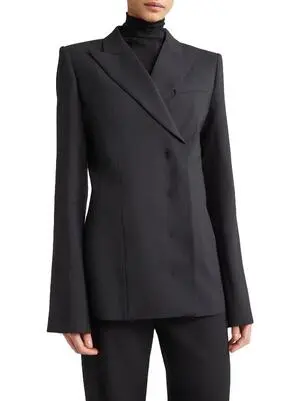 Sportmax Cocco Double-breasted Blazer - Black