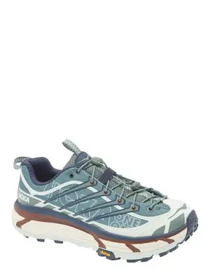 HOKA Mafate Three2 Wordmark Sneaker Fern/varsity Navy