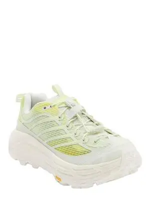 HOKA Mafate Three2 Grid Sneakers - Truffle Salt/lemon