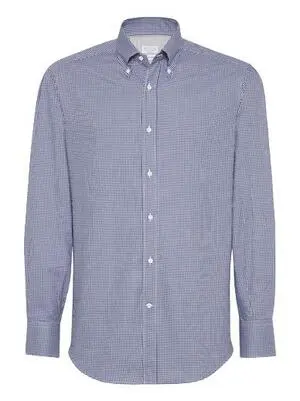 Brunello Cucinelli Button-down Collar Shirt - Blue