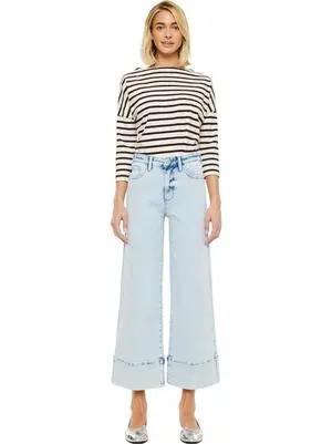 KANCAN Kassie Essentials Cropped Wide Leg Jeans