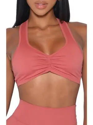 BOMBSHELL SPORTSWEAR Scrunch Tank Bra Terracotta