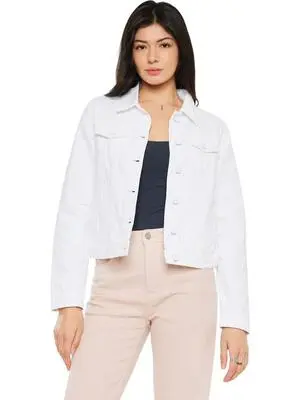 KANCAN Delora Denim Jacket - White