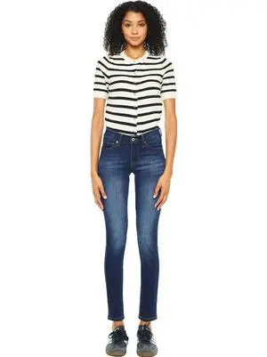 KANCAN Madison Essentials Mid Rise Super Skinny - Dark Wash