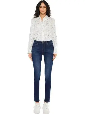 KANCAN Madison Essentials Mid Rise Super Skinny - Super Dark Wash