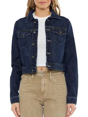 KANCAN KanCan Westlyn Cropped Denim Jacket