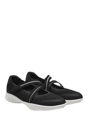Vivaia Round-Toe Mary Jane Sneaker Flats Black