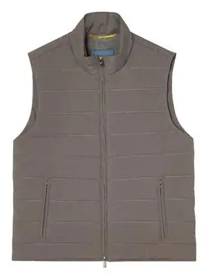 Robert Talbott Driver Quilted Vest Gray