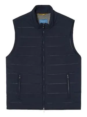 Robert Talbott Driver Quilted Vest - Navy