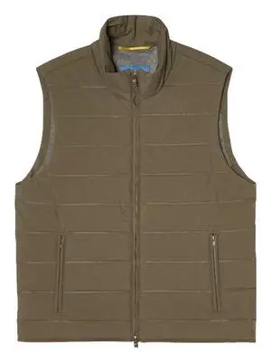 Robert Talbott Driver Quilted Vest - Taupe