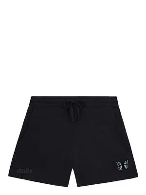DALIX Butterfly Midweight Fleece Shorts - Black