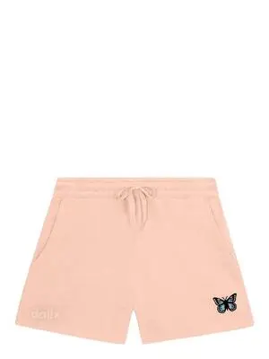 DALIX Butterfly Midweight Fleece Shorts - Blush