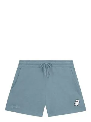 DALIX Midweight Fleece Shorts - Misty Blue