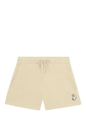 DALIX Washed Fleece Midweight Shorts - Bone