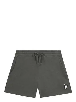 DALIX Washed Fleece Midweight Shorts - Shadow
