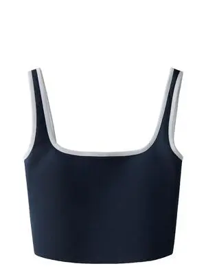 RHONE Ace Longline Sports Bra - Navy Blue