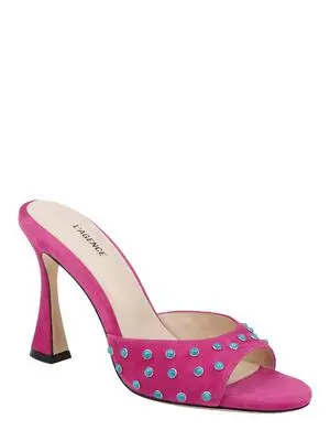 L'Agence Lucienne Sandal Magenta Suede