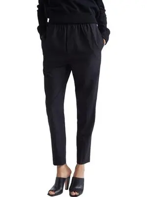 Bottega Veneta Tapered Wool Trousers - 1000 Black