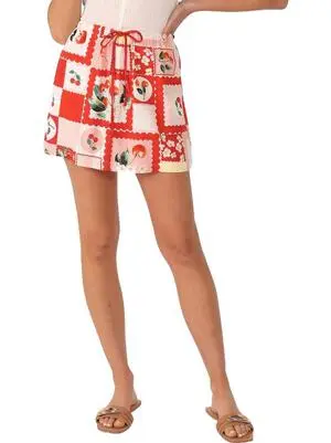 PETAL & PUP Printed Mini Skirt - Cherry