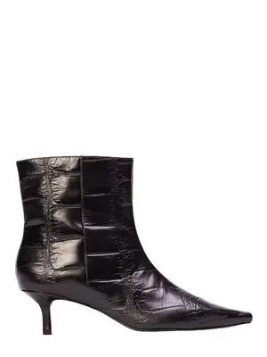 BLACK SUEDE STUDIO Harlow 50 Bootie - Black Croc Leather