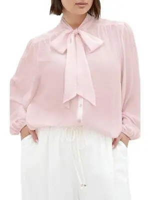 City Chic Arianna Button-up Shirt - Heavenly Pink