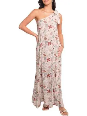 PETAL & PUP Mills Floral Print Asymmetric Maxi Dress - Mirabelle Floral