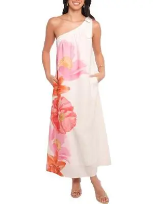 PETAL & PUP Charlize One-Shoulder Maxi Sundress