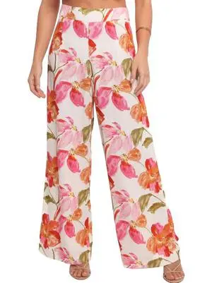 PETAL & PUP Saffra Wide Leg Pants - Everlyn Print