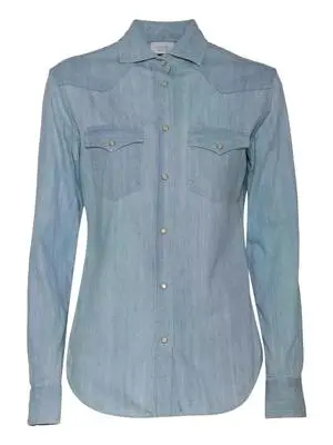 MAZZARELLI Denim Shirt - Blue