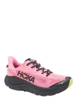 HOKA Challenger 8 Trail Running Shoe Neon Rose/black