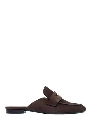 Bernardo Balda Loafer Mule Dark Chocolate