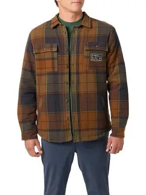 O'Neill Redmond Fleece Lined Button-up Shirt Jacket Dachshund