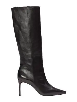 BLACK SUEDE STUDIO Kath 80 Boot - Black Leather